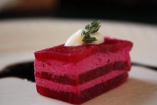 Goat Cheese & Roasted Beet Amuse Bouche