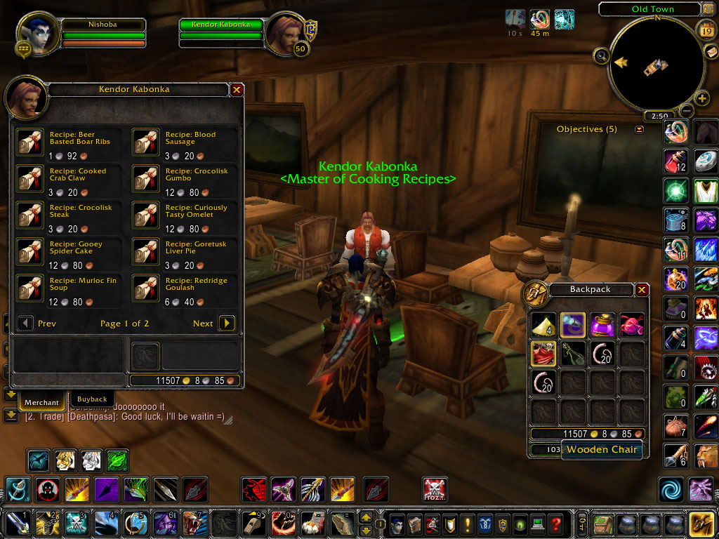 Shadows Wow Guide: Cooking in Stormwind