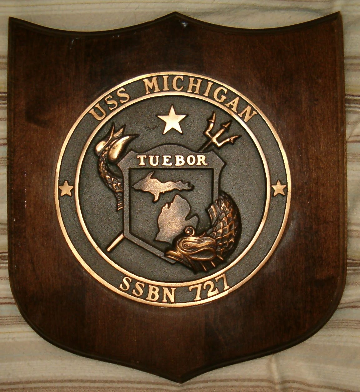 NAVAL MEMORIES: USS MICHIGAN SSBN 727 Reunion Plaque