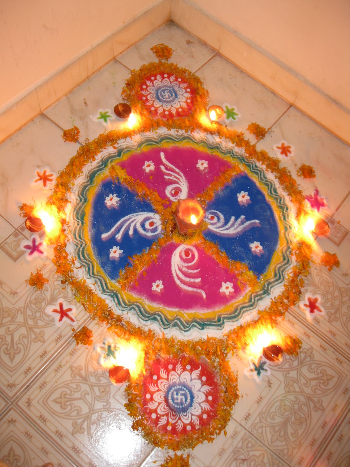 sanjsakal: diwali rangoli