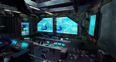 Young Kim Art Page: Interior of control room 2