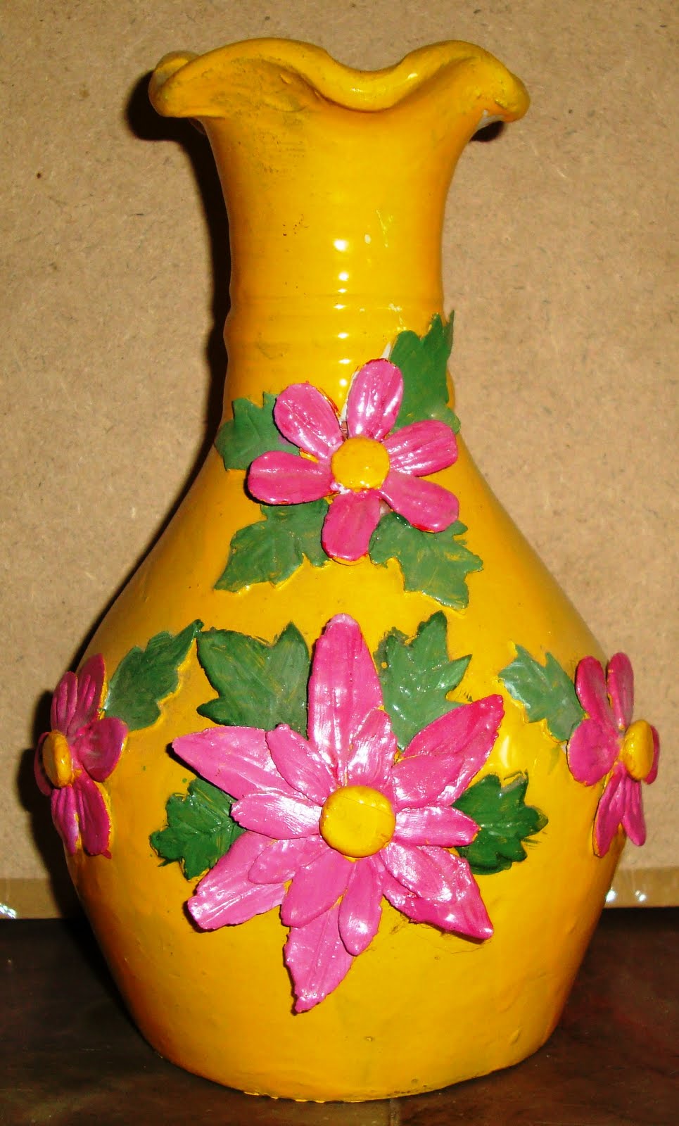 My Crafts: Ceramic Work On Pot