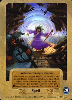 Guardians CCG: C.J. Burke's .sig card #95: Earth-shattering Kaboom!