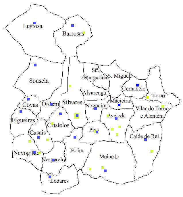 Lousada Passado, Presente e Futuro: Mapa Freguesias