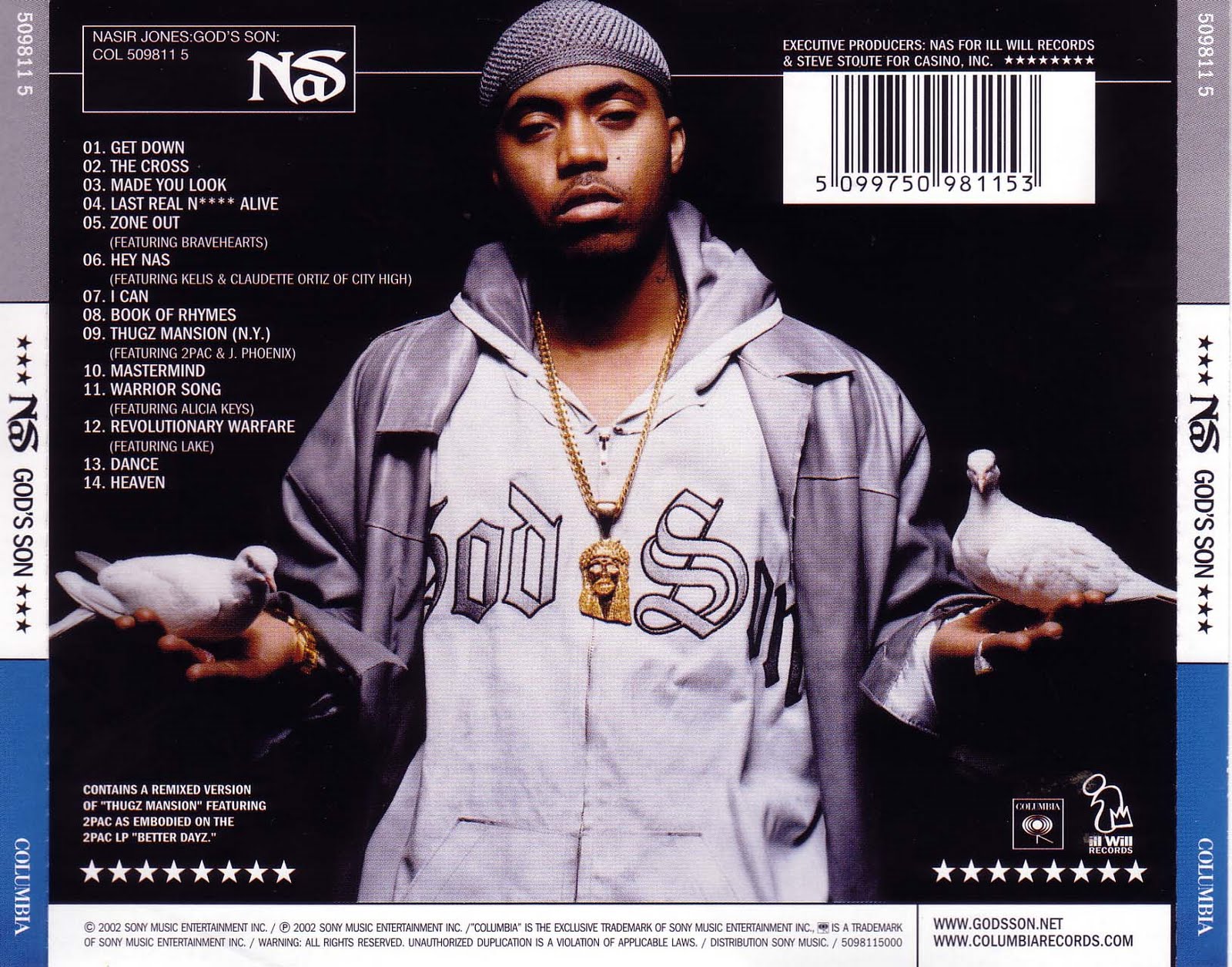 Picture CD: Nas-Gods_Son-(Clean_Retail)-2CD-2002-RNS