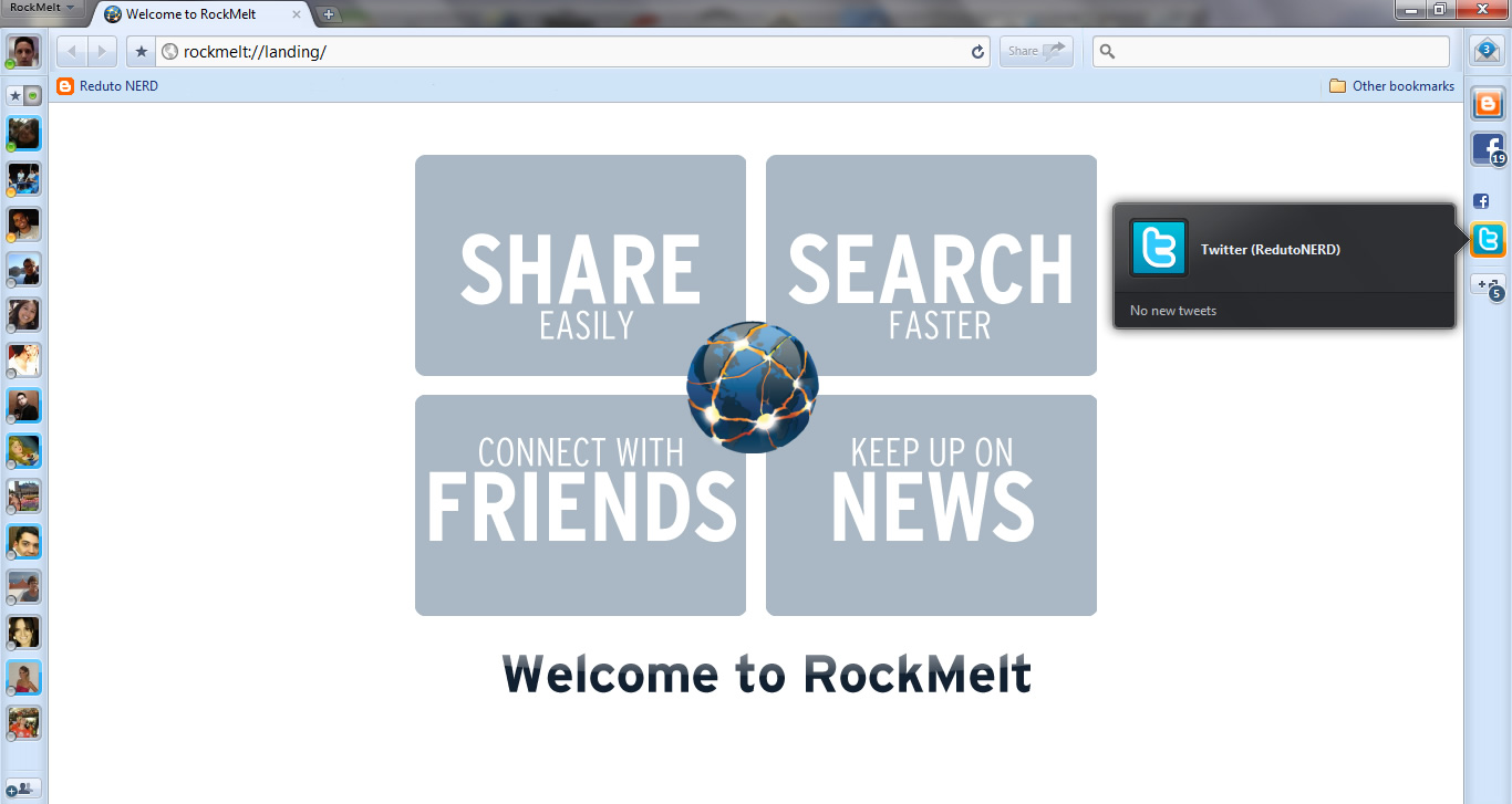 RockMelt: O novo navegador que já está fazendo sucesso - Reduto Nerd
