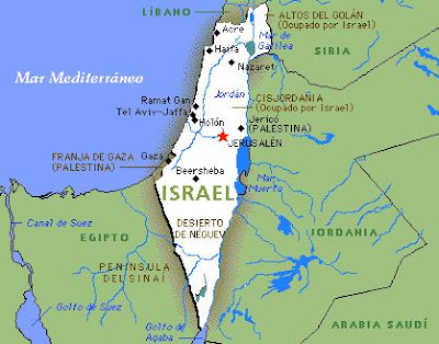 BLOG DO ESCRITOR: Mapa da Terra Santa