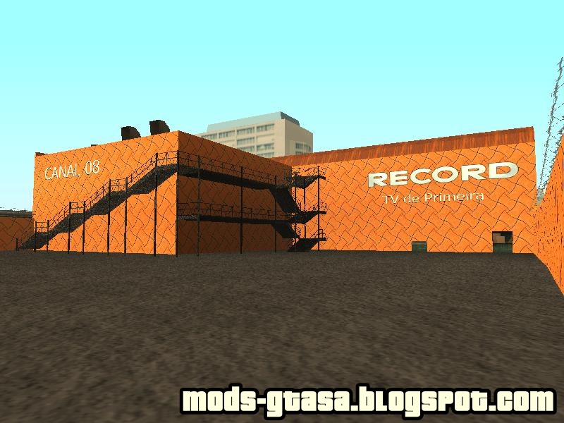 Mods GTA San Andreas: Estudio Rede Record