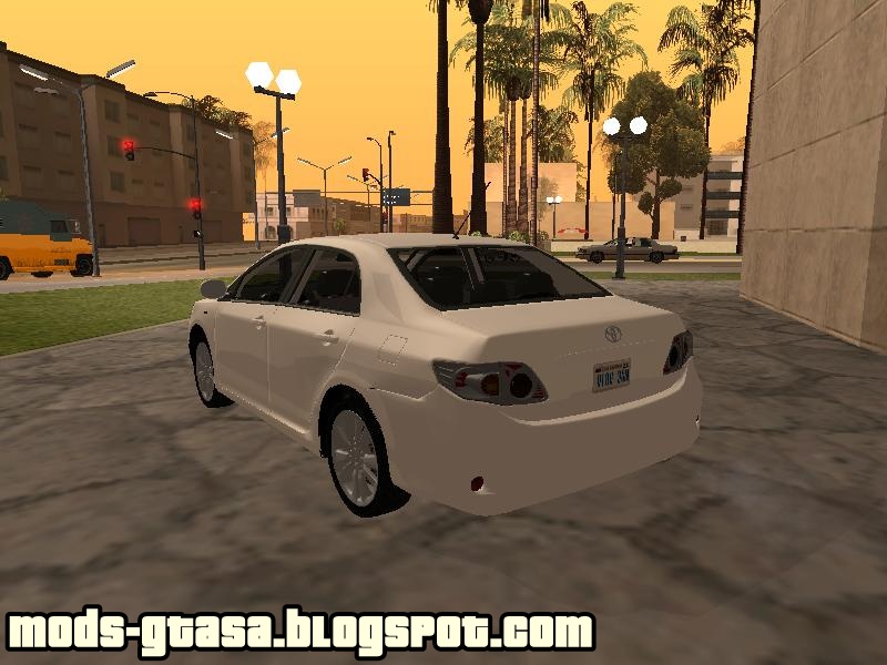 Mods GTA San Andreas: Toyota Corolla 2008