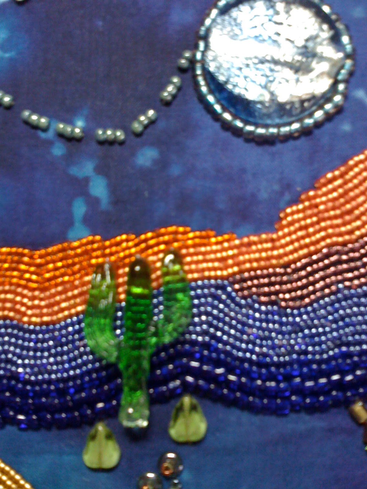 Wirth Beading: April's BJP - Starry Starry (Coyote) Night