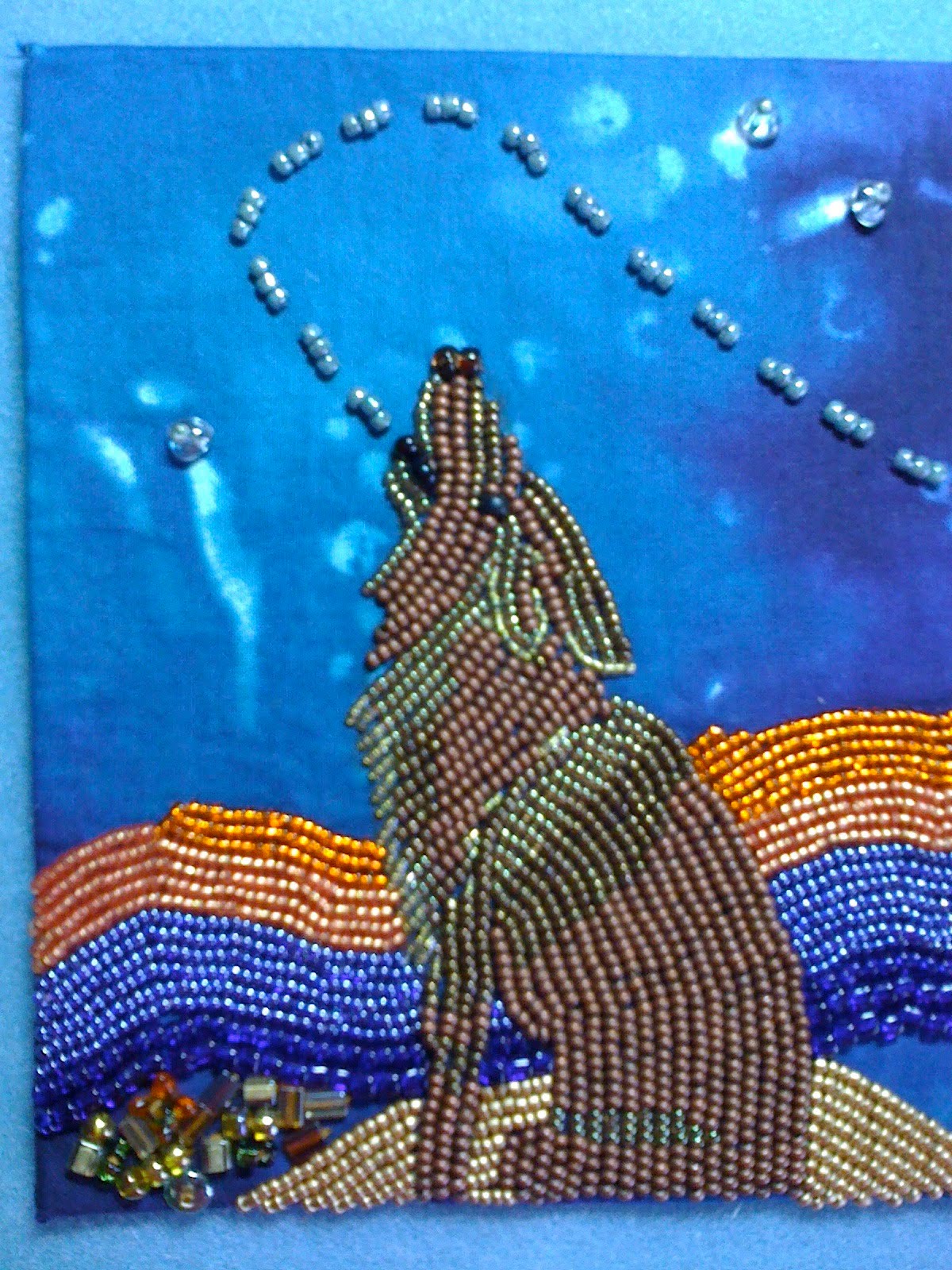 Wirth Beading: April's BJP - Starry Starry (Coyote) Night