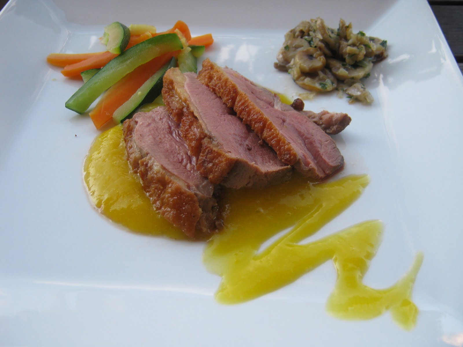 Dolors Marta Inge: Magret d’ànec en coulis de mango