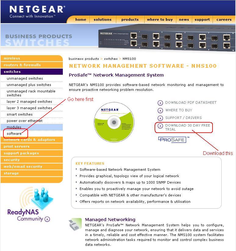 NetGear Network Management Software