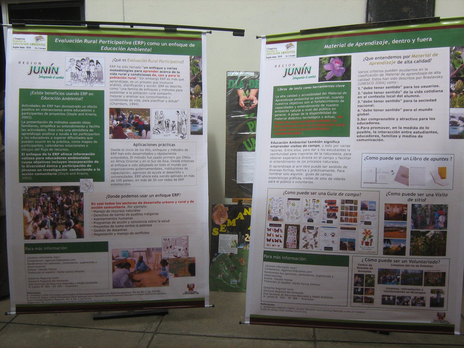 I Congreso Regional de Educación Ambiental: Exposicion Poster