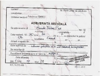 Adeverinta medicala[rezolvat!] : Discutii generale