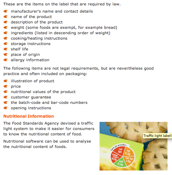 Design Context: BBC Bitesize ...Food Technology