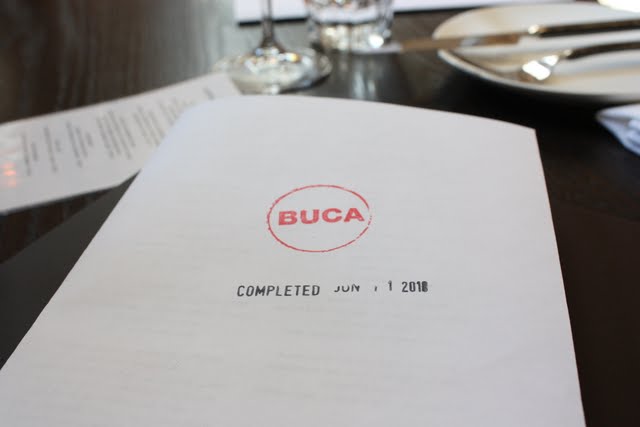 Buca for Birthday - Food Junkie Chronicles