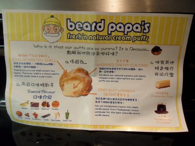 Beard Papa's Cream Puffs - Food Junkie Chronicles