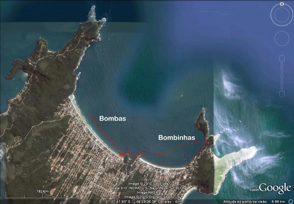 Leonardo Esch: Remada em Bombas e Bombinhas - Santa Catarina