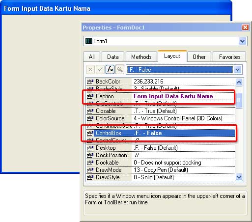 Microsoft Visual Foxpro Tutorial: STEP 03. FORM & FORM CONTROL VISUAL FOXPRO