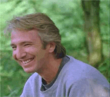 Pictures of Alan Rickman: Alan Rickman with a genuine smile
