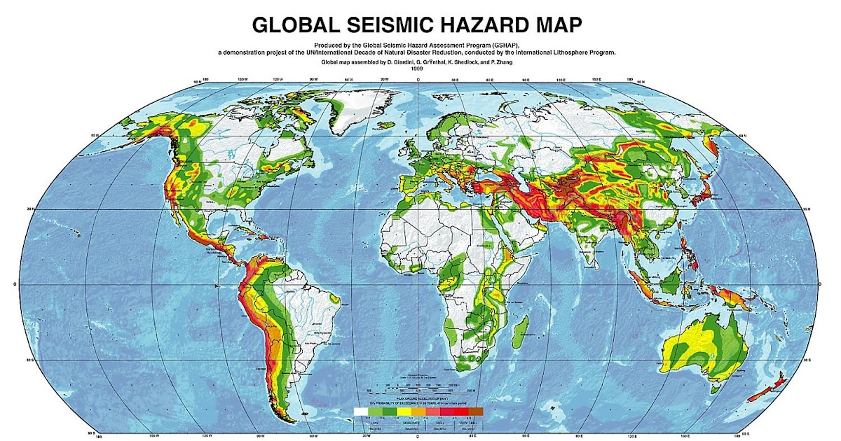 Mapa global de riesgo sísmico