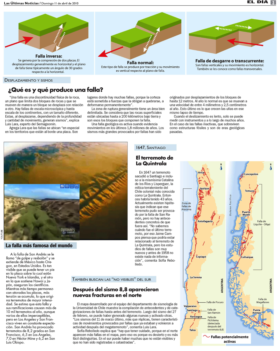 Fallas Geológicas en Chile