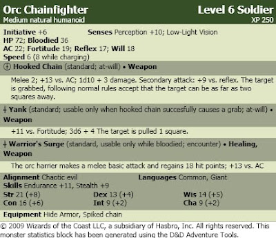 Free Orcs: 4E/Creature/Orc - Orc Chain Fighter
