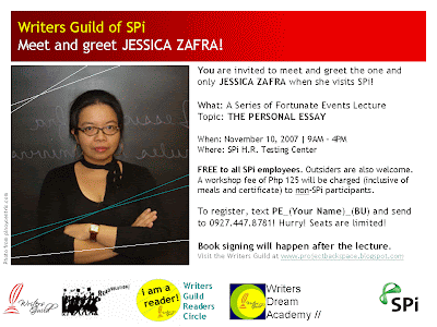 PROJECT BACKSPACE: JESSICA ZAFRA VISITS SPi!