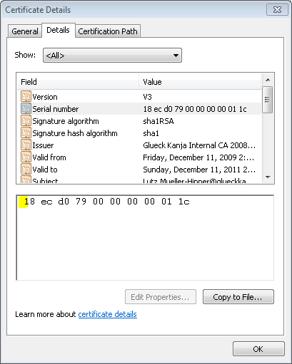 CryptoLive s Attic Copy Paste Error On Certificate Serial Number Or Thumbprint CryptoLive s Attic Copy Paste Error On Certificate Serial Number Or Thumbprint