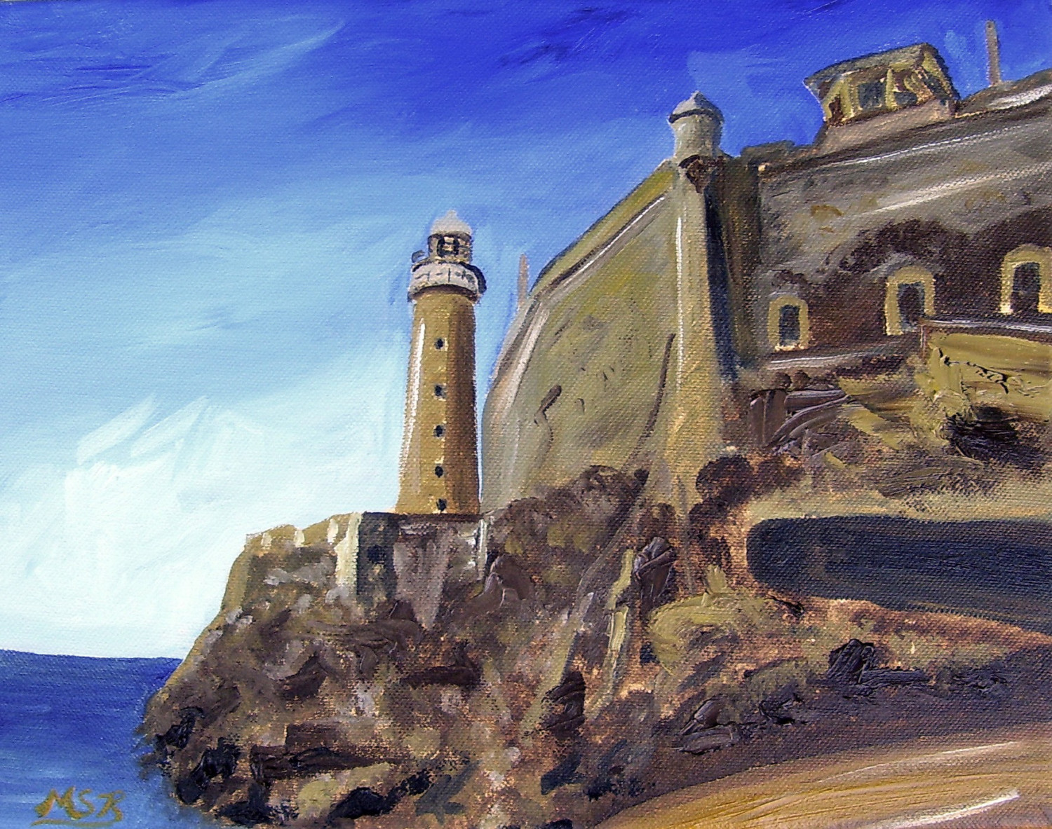 Art-by-MSR: El Morro Original Oil Painting