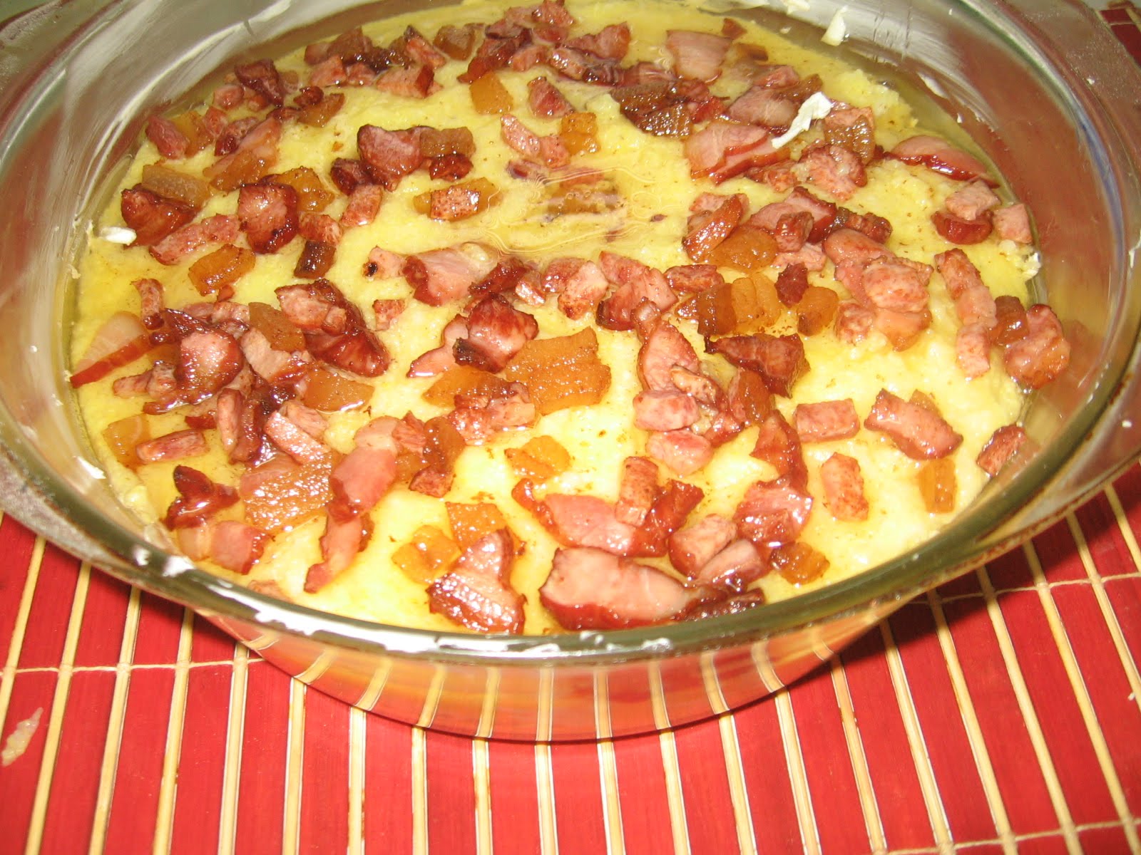 Mamaliguta cu branza si smantana la cuptor « In Bucatarie La Sidy