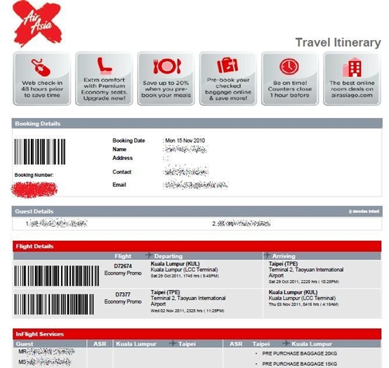 Online Shopping Temptation: Air Asia X Sale to Taiwan (via Mobile Device)