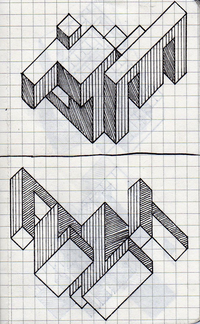 Yi Lin in 2010 arch: THE NINE AXONOMETRIC DRAWINGS!!!