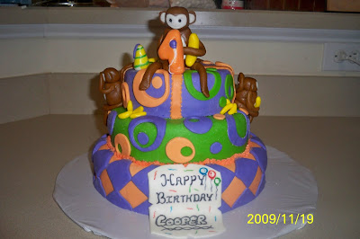 "Grace of Cakes": Monkey Joe's Birthday cake