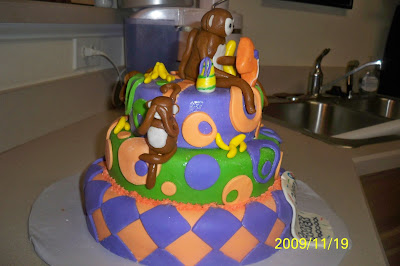 "Grace of Cakes": Monkey Joe's Birthday cake