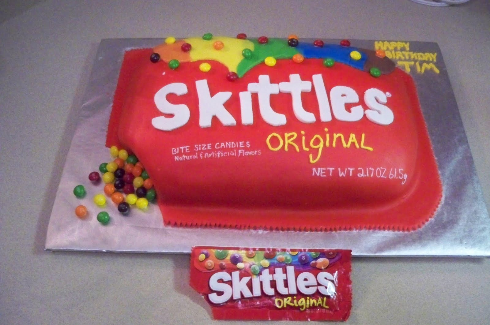 "Grace of Cakes": Skittles Cake