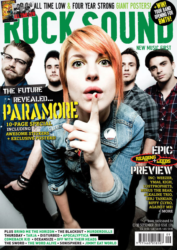 AS Media Studies: Paramore 'Rock Sound' Cover Analysis