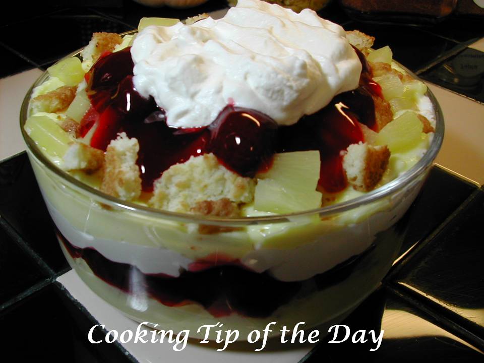 Cooking Tip of the Day: Recipe: Tropical Trifle