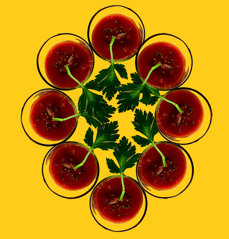 Edible Garden And Vegetarian: Bloody Mary Test Kitchen