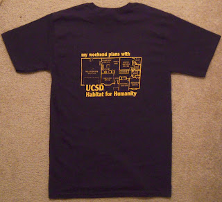 UCSD Habitat For Humanity: The new T-shirt is out!