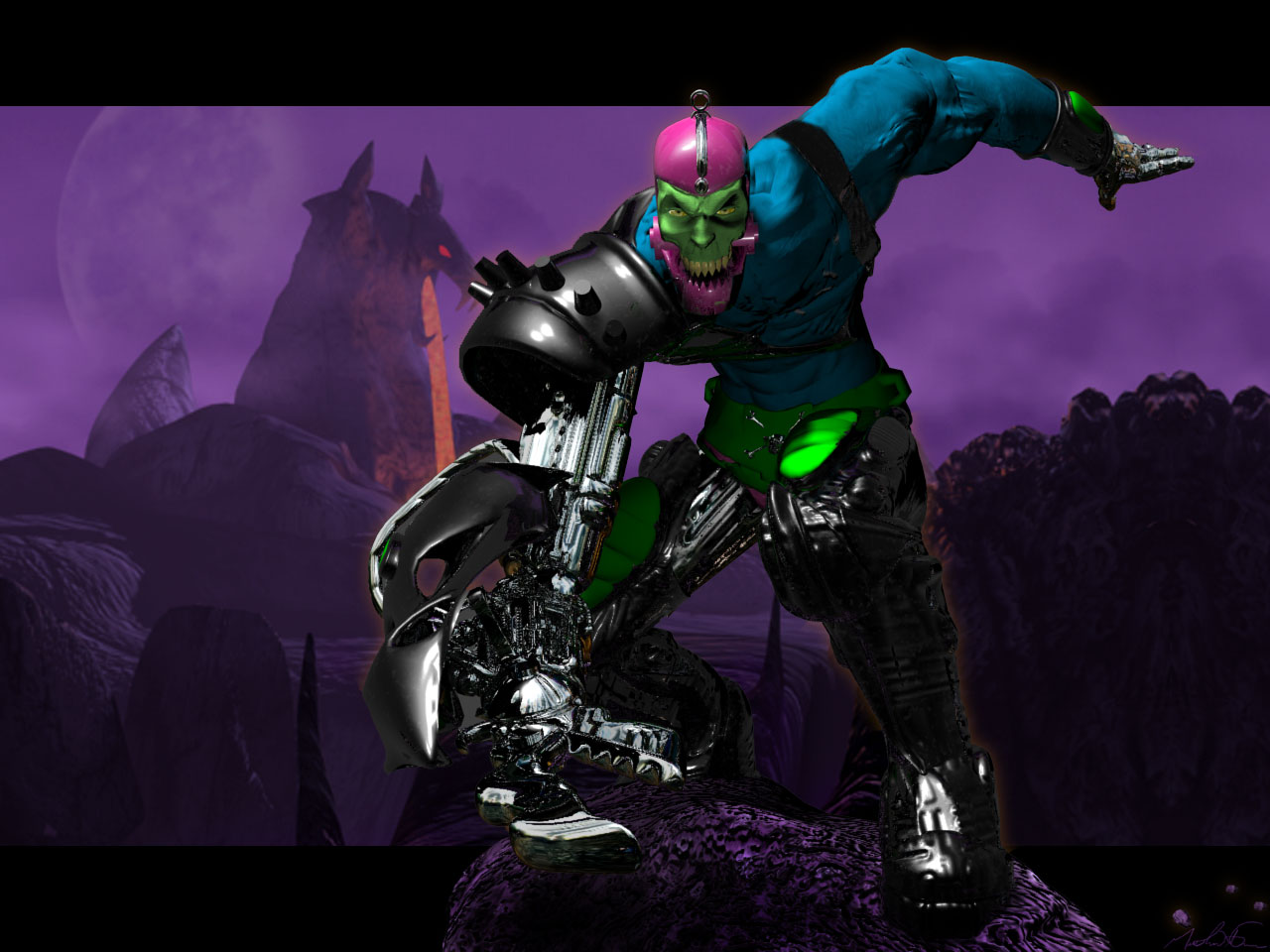 Radio pr: trapjaw and evilynn desktop wallpaper created in 3d studio ...