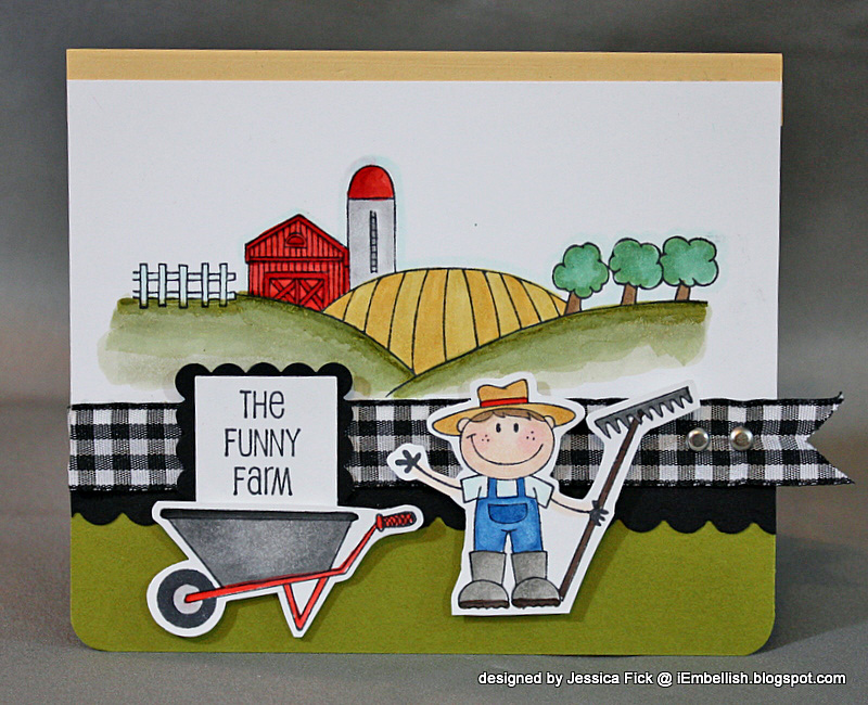 iEmbellish: Funny Farm Card Kit samples