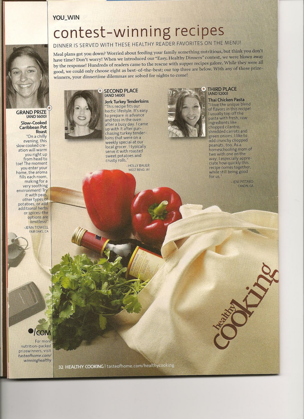 My Kitchen Kreations To You: My Published/Winning Recipes