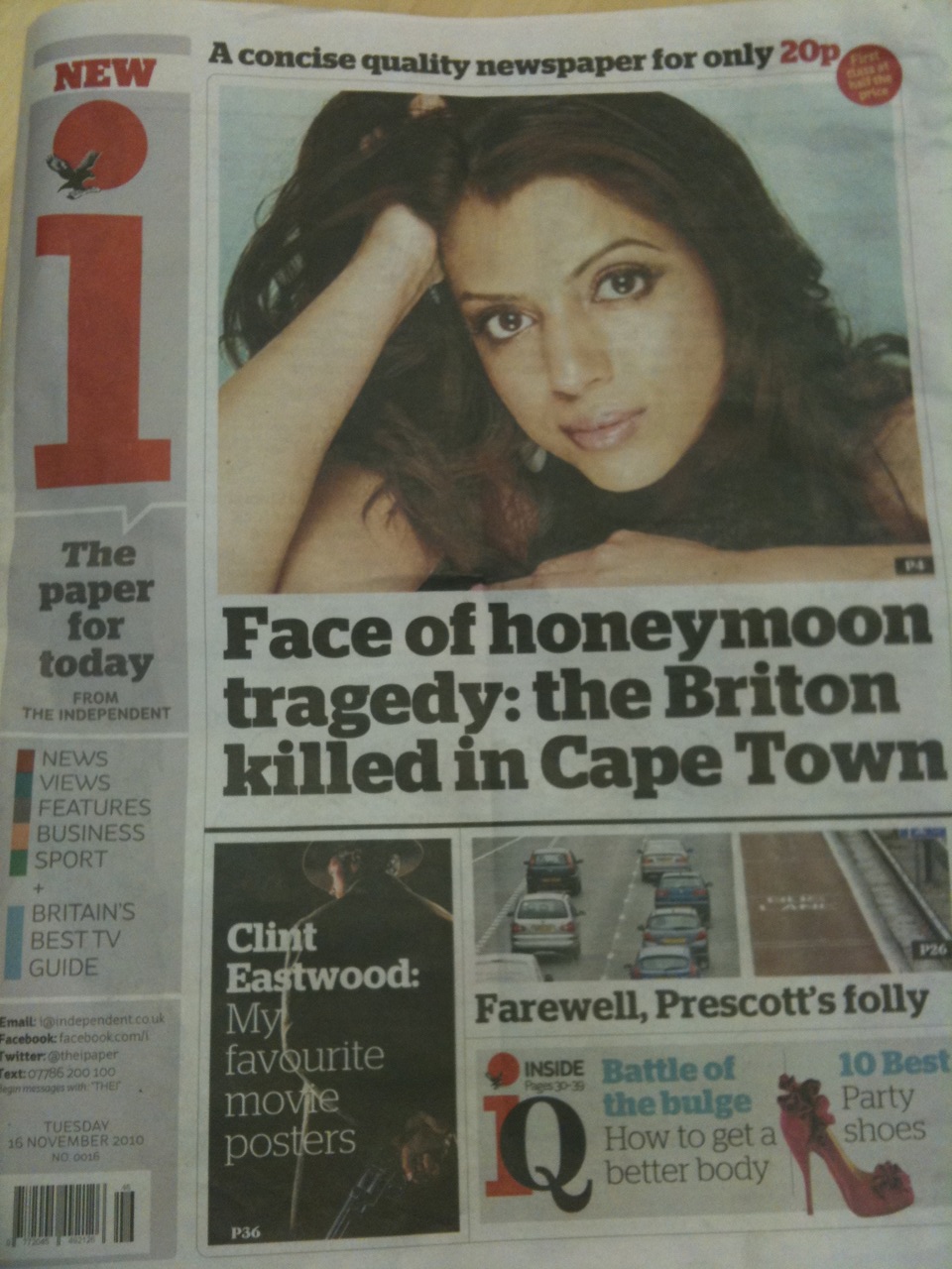 Bracknell Blog: The 'i' Newspaper review