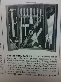 Classic Toy Museum: Gilbert Tool Cabinet from 1960 Catalog
