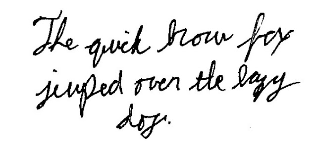 Mister Fweem's Blog: Handwriting, Adieu