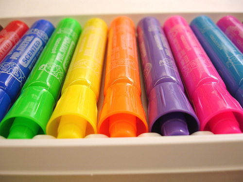 I was smelling the marker because it smelled yummy but I smelled the ...