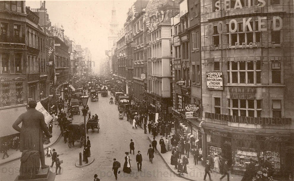 Postcards Then and Now: Cheapside, City of London c1910