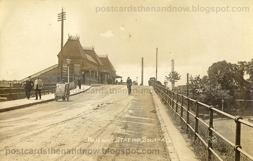 Postcards Then and Now: Southall Station c1910